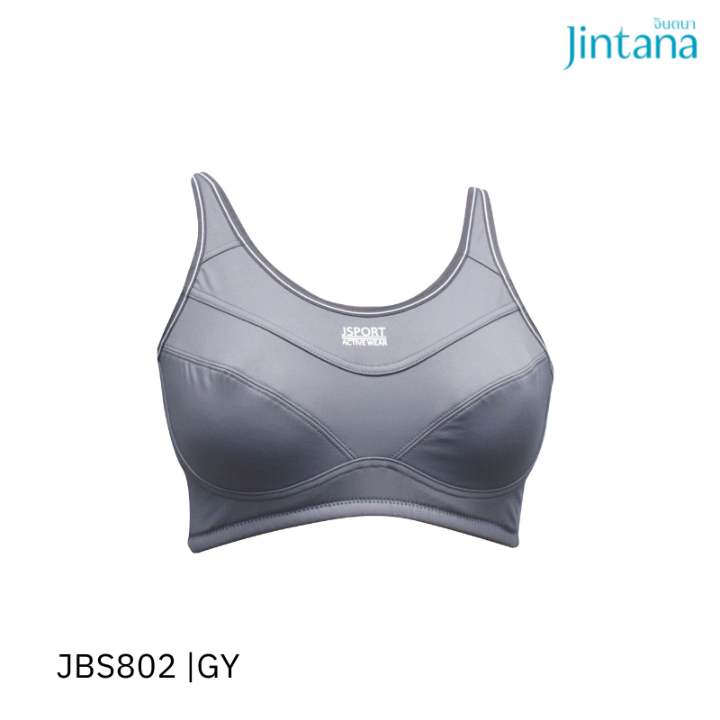 Jintana เสื้อชั้นใน Sport Bra (เสริมโครง) รุ่น Confidence รหัส JBS802 แบบตะขอหลัง เต็มทรง (FULL ...