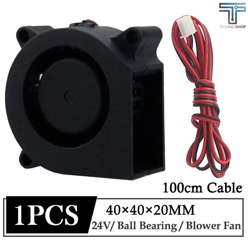 GDSTIME 24V 4020 Dual Ball Bearing 6500 RPM Blower Fan 3D Printer ...