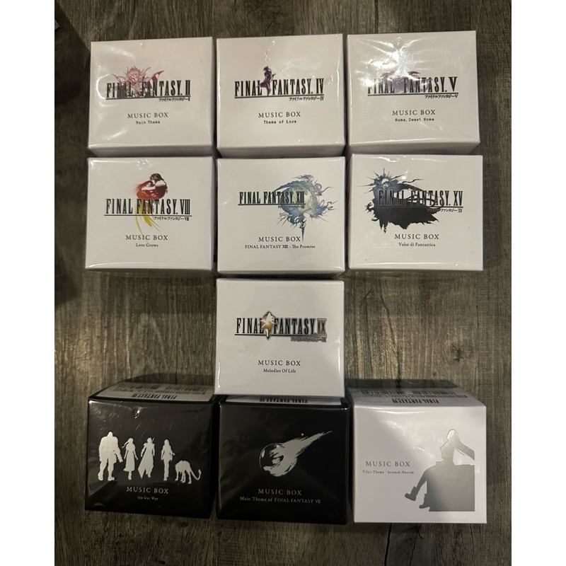 FINAL FANTASY MUSIC BOX LoT JAPAN (กล่องดนตรี final fantasy) Square ...