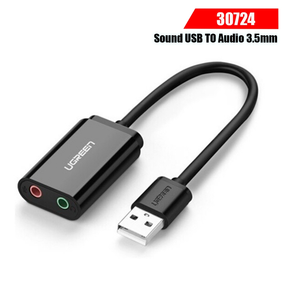 UGREEN 30724 USB Sound Card Audio Adapter หัวแปลงสัญญาณ USB เป็น ออดิโอ ...