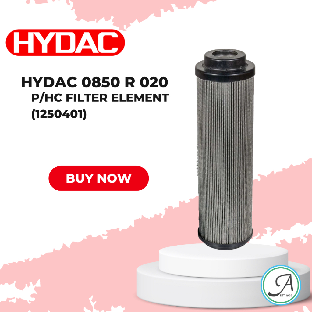 HYDAC 0850 R 020 P/HC FILTER ELEMENT (1250401) ไส้กรองน้ำมันไฮดรอลิค ...