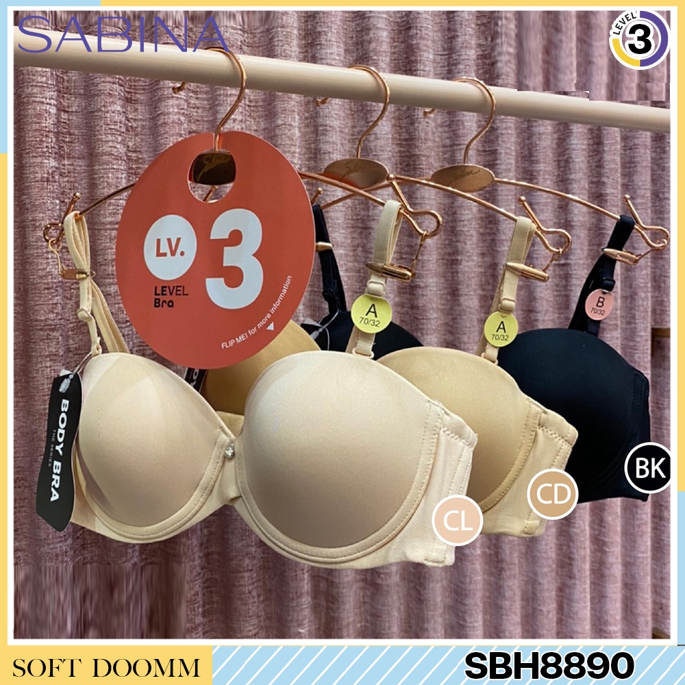 รหัส SBH8890 Sabina เสื้อชั้นใน มีโครง ประดับเพชร Body Bra The Series ...