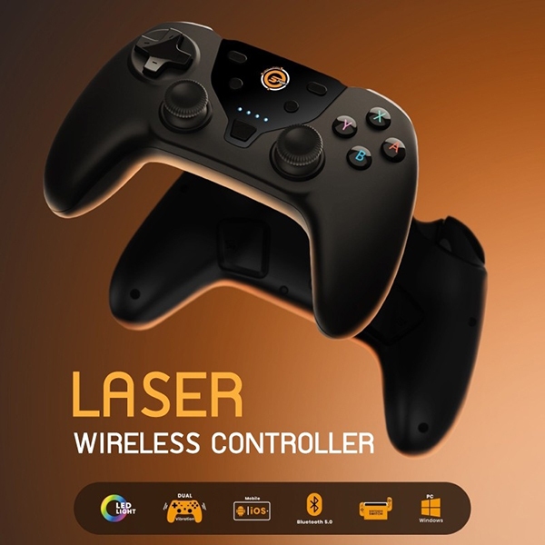 จอยคอนโทรลเลอร์ อย่างดี Neolution E-Sport Gamepad Laser tri mode Black ...