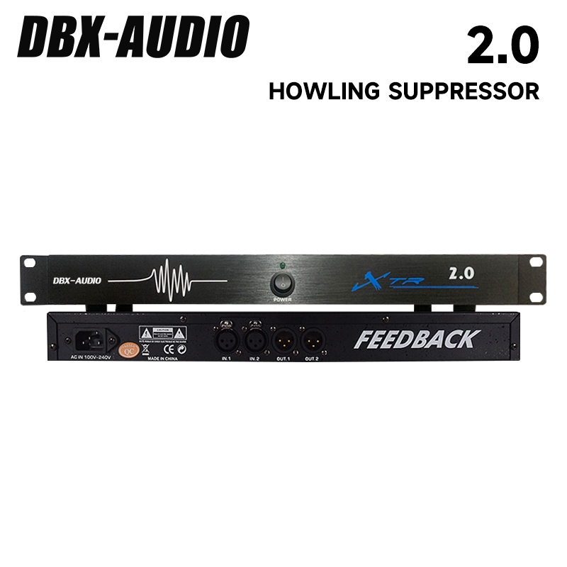 DBX-AUDIO 2.0/4.0 FBX 2/4ช่องทางเดิน Auto feedback ป้องกันการหอนของไมค์ ...