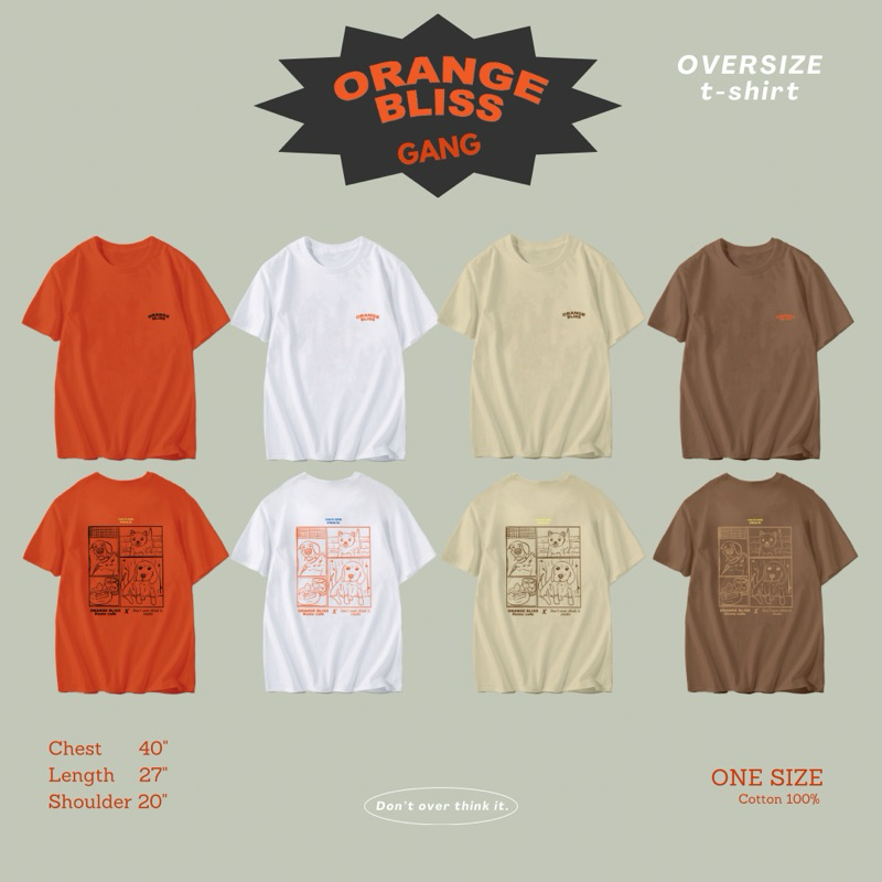 ( Doti. ) Orange bliss OV _Tee | Shopee Thailand