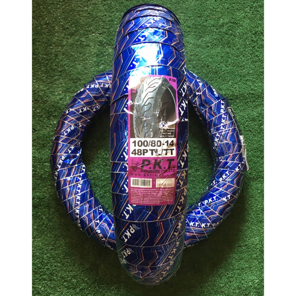 ยางนอกpcx #100/80-14 ยี่ห้อpkt ML172 TL #ยางpcx | Shopee Thailand