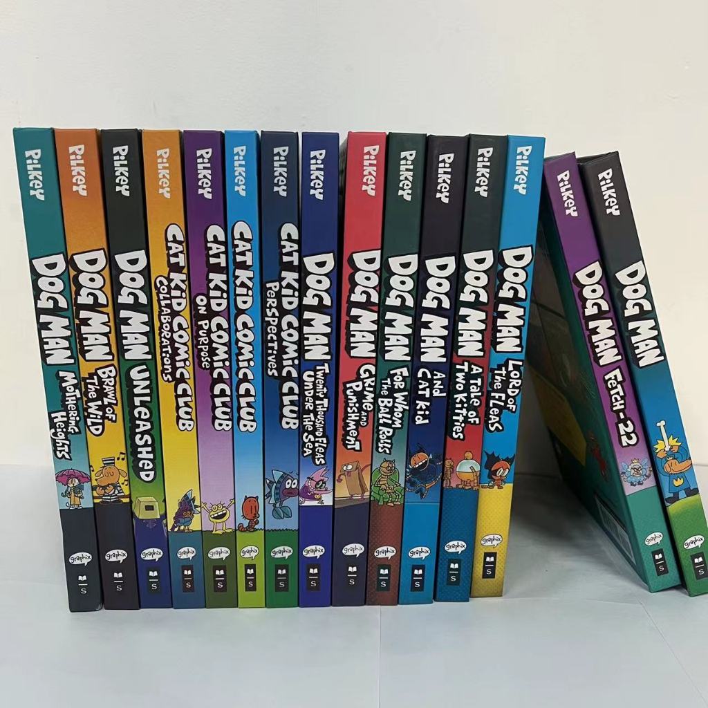 17Books/Set Hardcover The Adventures of Dog Man The Epic Collection ...