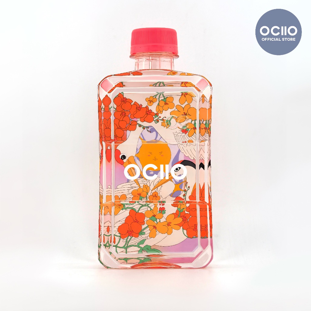 (ขวด 400ml) Summer Merriment (สีชมพู) , OCIIO โอซีโอน้ำดื่มออกซิเจน ...