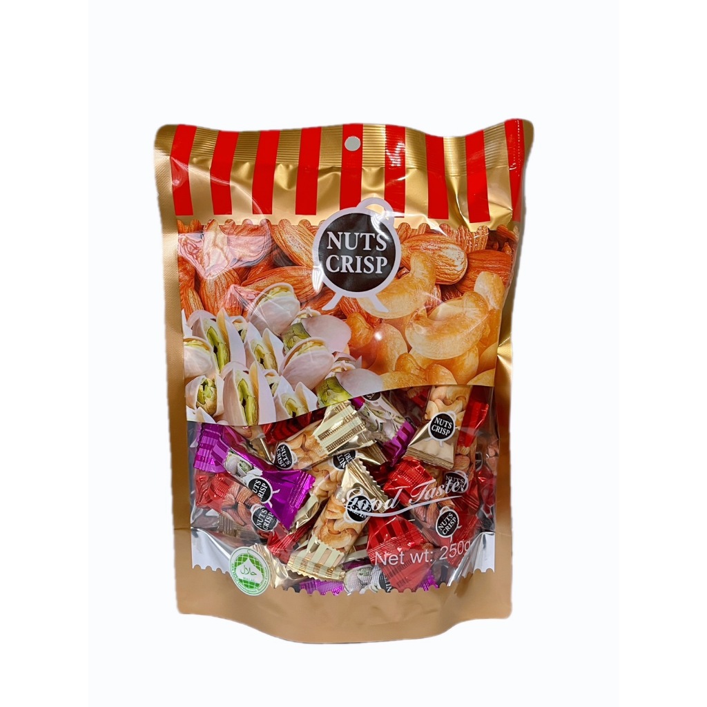 ขนมตุ๊บตั๊บมาเลเซีย NUTS CRISP ขนมถั่วอัดแท่งรวมรส500g酥糖 | Shopee Thailand