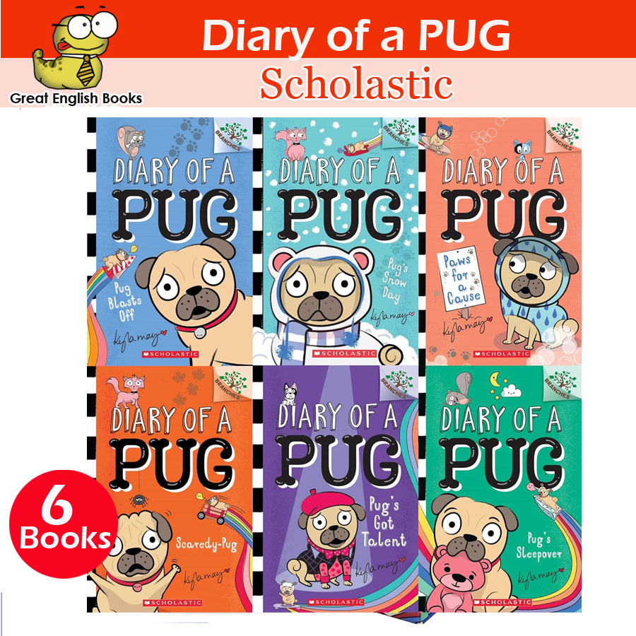 (ใช้โค้ดรับcoinคืน10%ได้) พร้อมส่ง ชุดหนังสือไดอารี่ DIARY OF A PUG ...