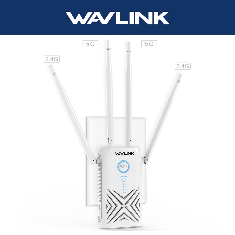 WAVLINK AC1200 Repeater Wireless Router Long Range Extender Access ...