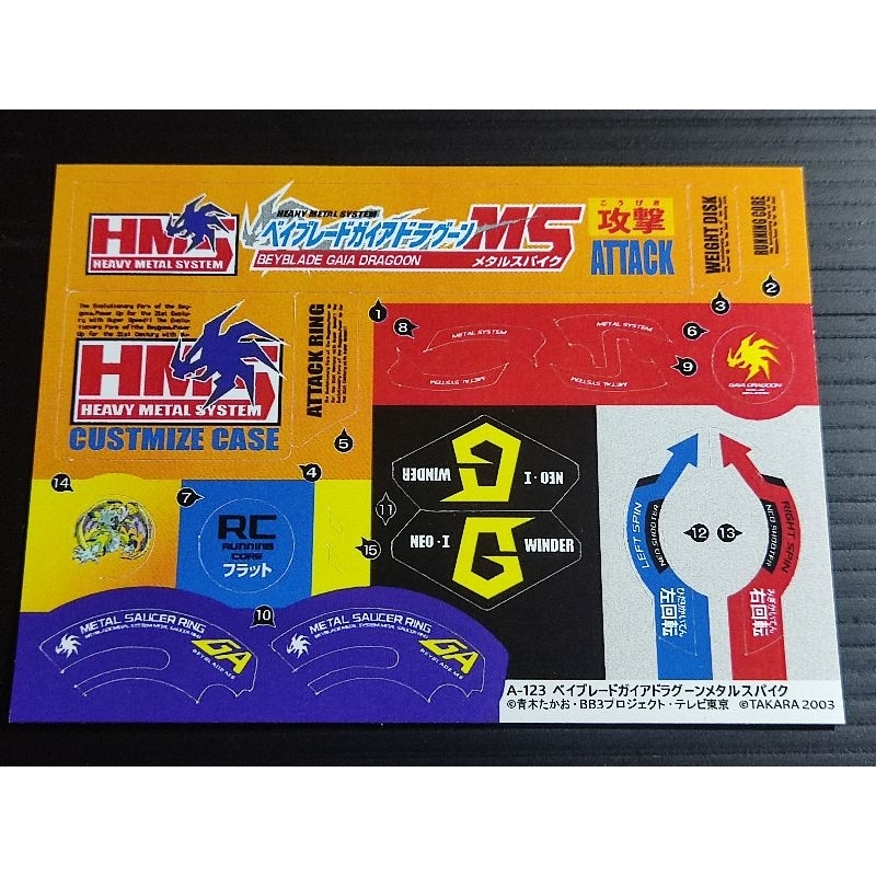 Sticker Gaia Dragoon MS (มังกรไกอา MS) | Shopee Thailand