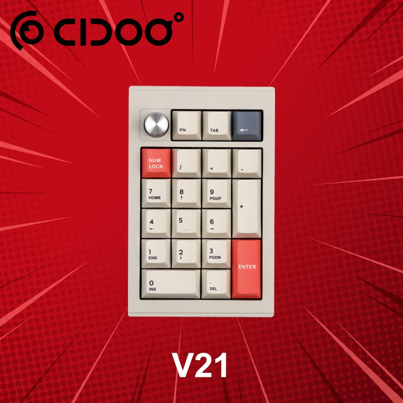 คีย์บอร์ดตัวเลข CIDOO V21 ประกันศูนย์ 3 เดือน | Shopee Thailand