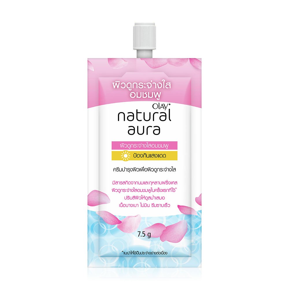 โอเลย์ Olay Natural Aura Pinkish Glow Cream โอเลย์ เนเจอรัล ออร่า พิง ...
