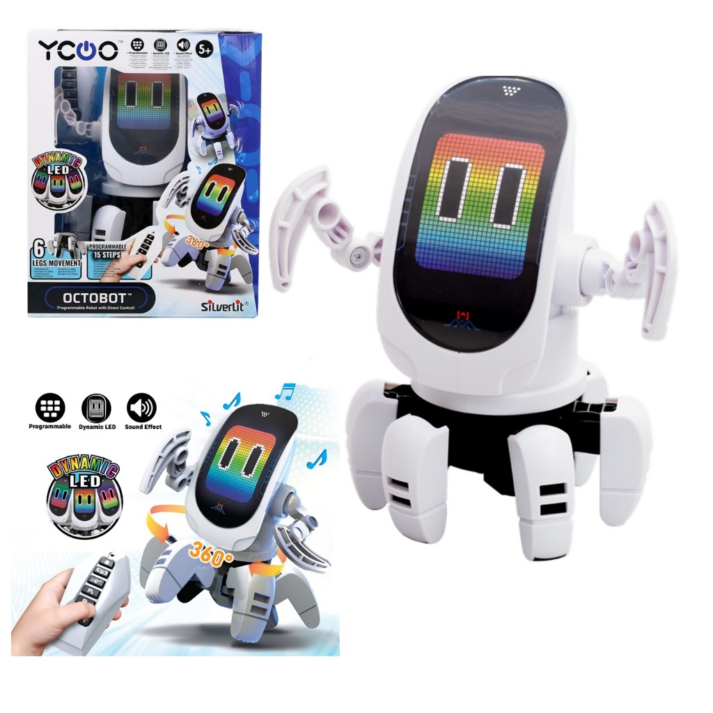 SIlverlit YCOO OCTOBOT หุ่นยนต์บังคับซิลเวอร์ลิท ออคทะบอท รหัส SV88527 ...