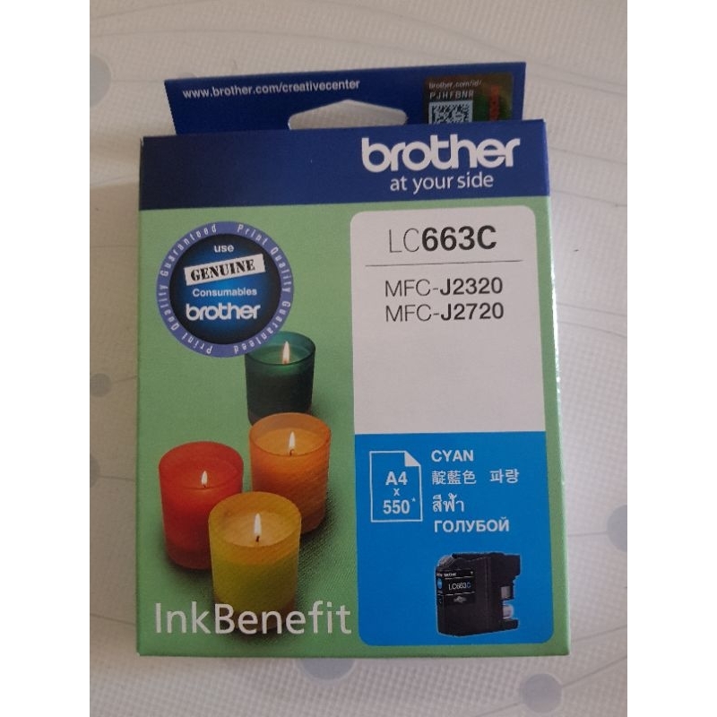 Brother LC663 BK,C,M,Y ของใหม่ของแท้ศูนย์ 100% มีรับประกันศูนย์ ...