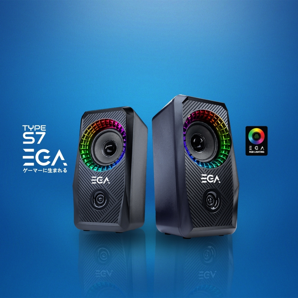 EGA Type-S7 Gaming Speaker USB RGB ลำโพงคอมตั้งโต๊ะ | Shopee Thailand