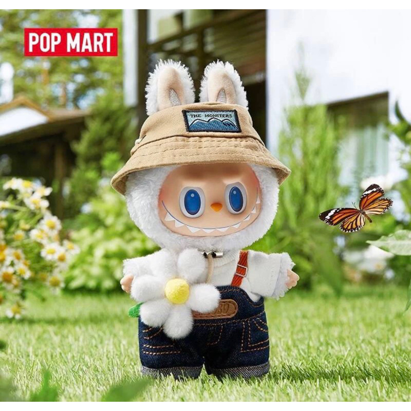 Labubu ชาวสวน ชุดเอี๊ยมยีนส์ LABUBU The monster Fall in The Wild ของแท้ ...