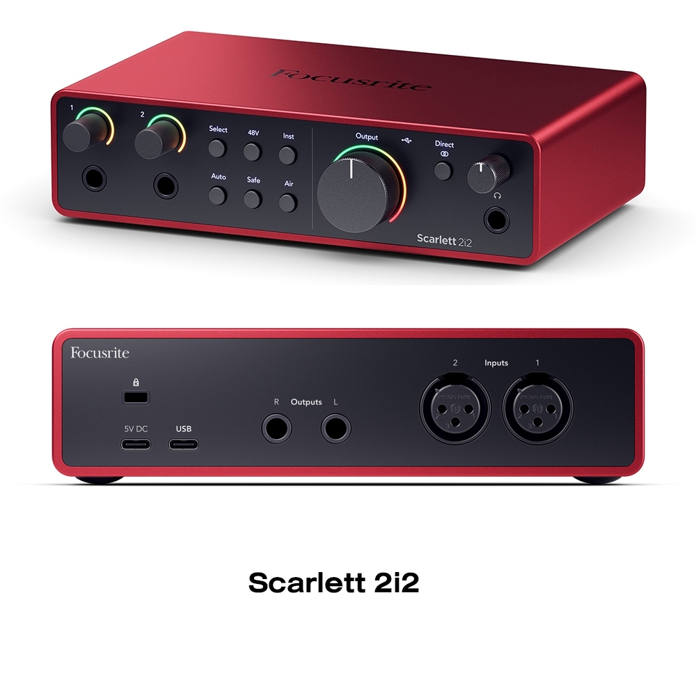 Focusrite Scarlett ( 4th Generation ) อุปกรณ์บันทึกเสียง โฮมสตูดิโอ USB Interface (ProPlugin ...
