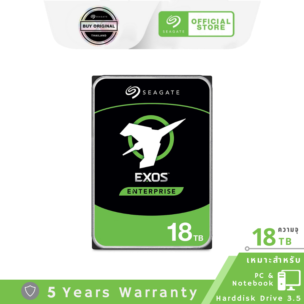 Seagate 18TB Exos X18 Enterprise HDD 3.5" SATA 3.0 (6GB/S), 256MB ...