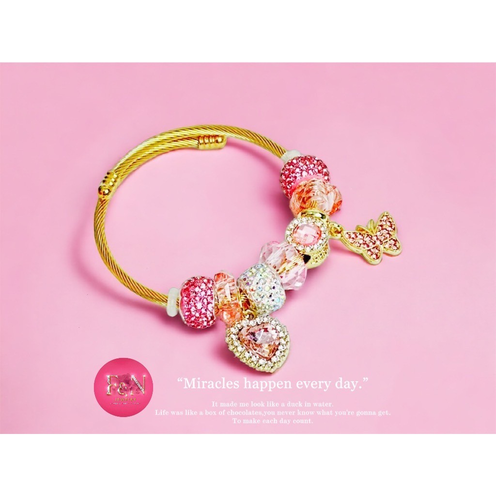 สร้อยข้อมือ PANDORA กำไลข้อมือ ผู้หญิง กำไลแพนโดร่า พร้อมกล่อง (A0029 ...