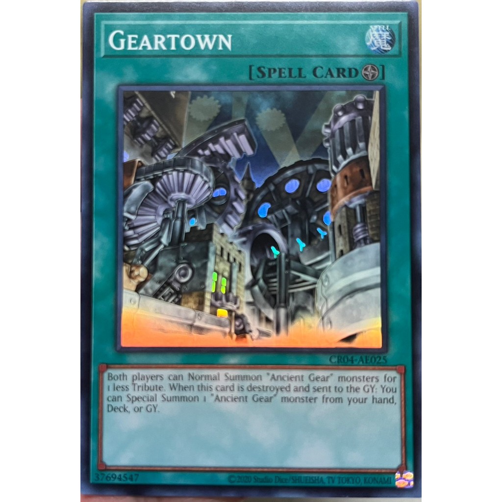 Yugioh Asia-Eng [CR04-AE025] Geartown (Super Rare) การ์ดยูกิแท้ถูก ...