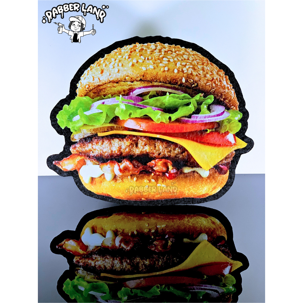 MOODY BURGER 8" ยางรองบ้องแก้ว Dab Mat by Moodmats | Shopee Thailand