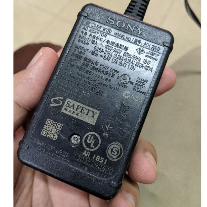 sony AC-L200 sony handycam ac adapter ของแท้ มือสอง BY07-2 | Shopee ...