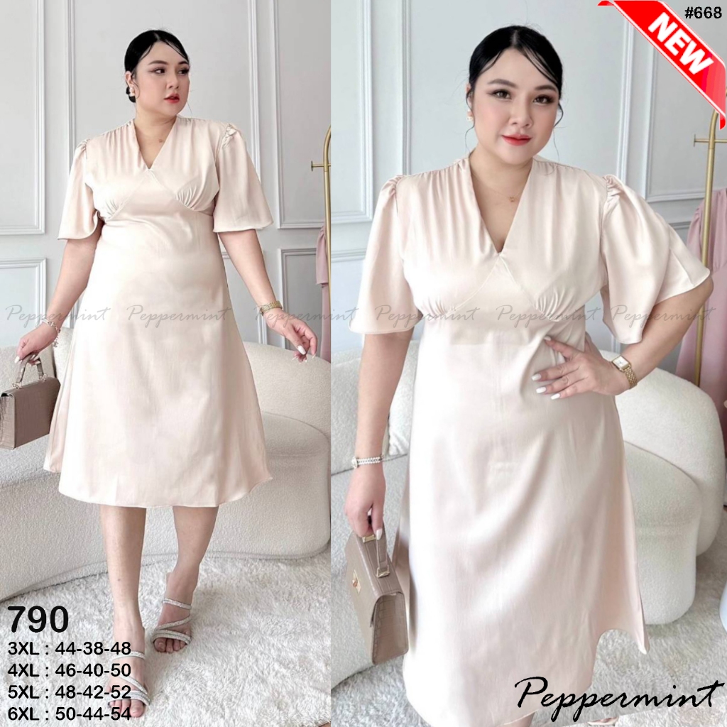 เสื้อผ้าสาวอวบ ชุดออกงานสวยๆ ชุดสาวอวบ ชุดไปงานแต่ง มีไซส์ 44-50 นิ้ว Peppermint_PlusSize (668 ...