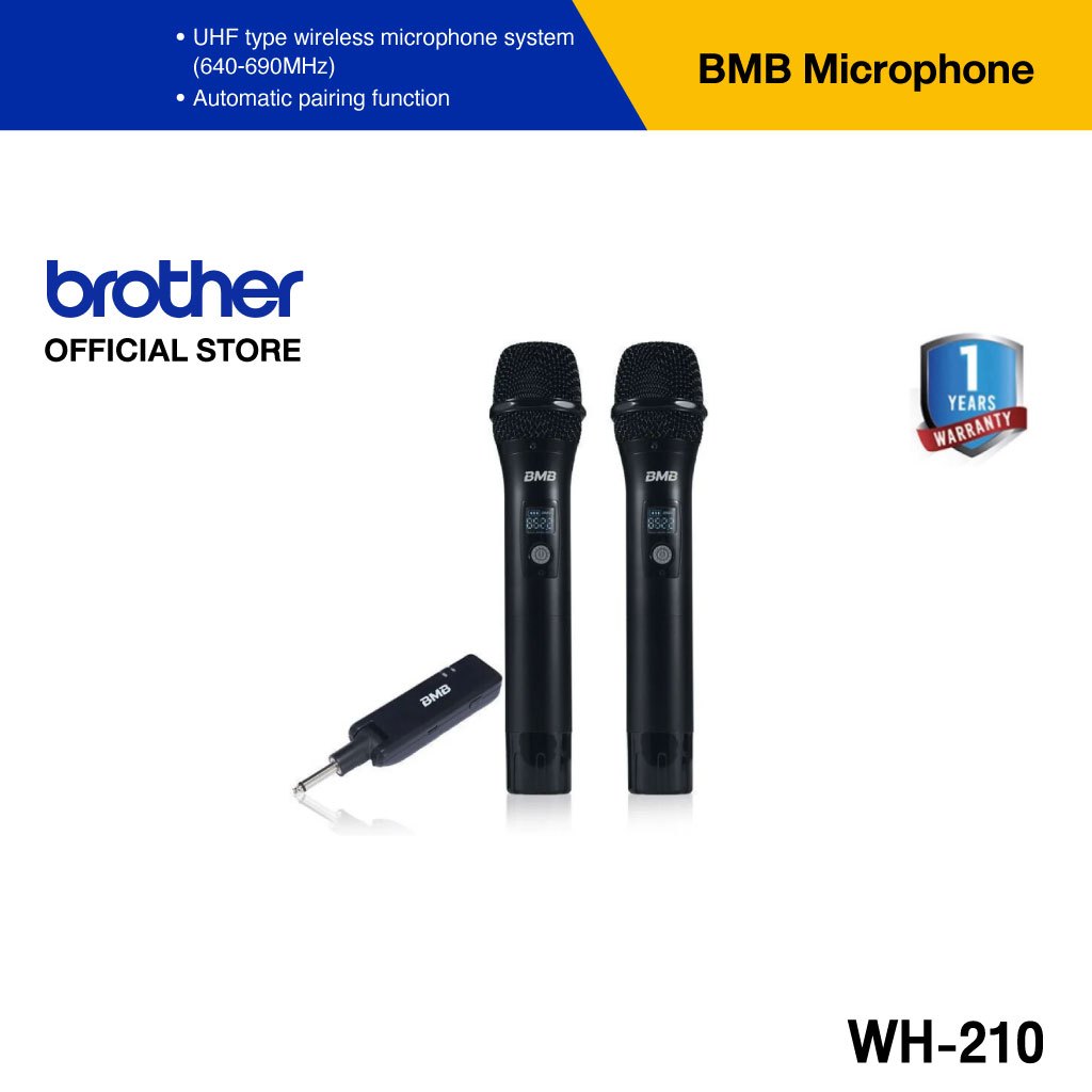 BMB MICROPHONE WH-210 by BROTHER | Shopee Thailand