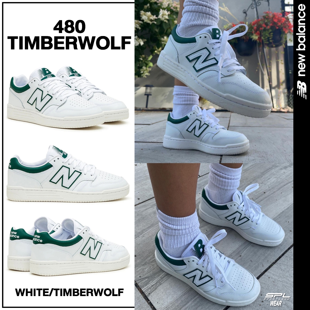 New Balance รองเท้าผ้าใบ รองเท้าลำลอง NB M 480 White Timberwolf ...