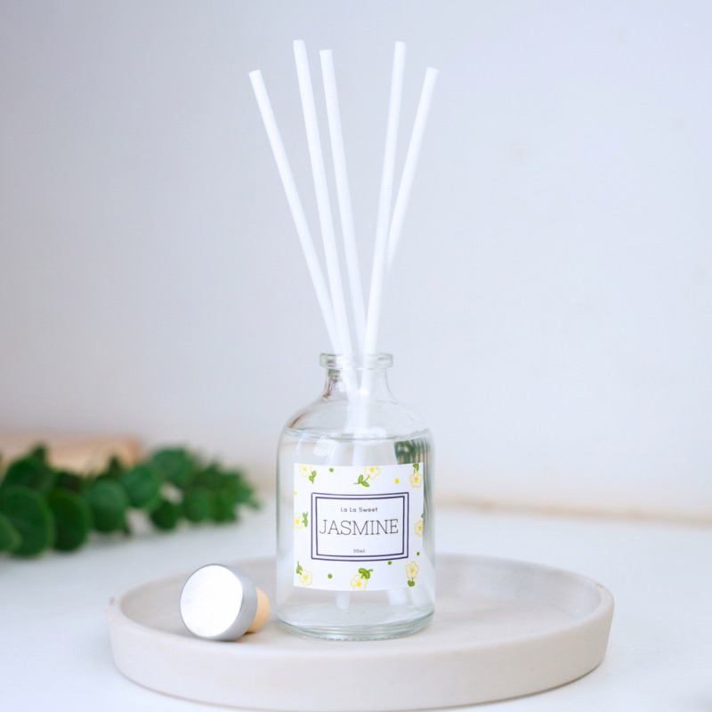ก้านไม้หอมกระจายกลิ่น กลิ่นJasmine ขนาด 50ml.(La La Sweet Room Diffuser) | Shopee Thailand
