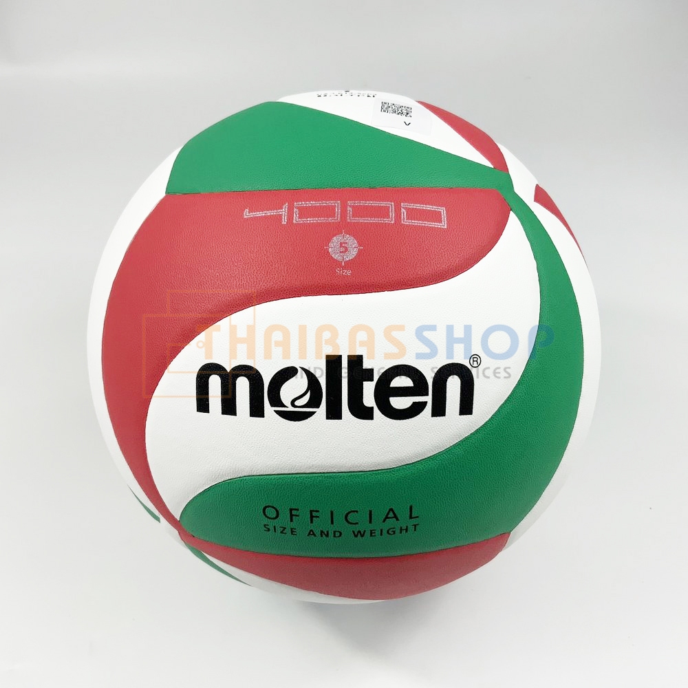 [ของแท้ 100%] ลูกวอลเล่ย์ Molten V5M4000 size 5 ลูกวอลเลย์บอล หนัง PU ...