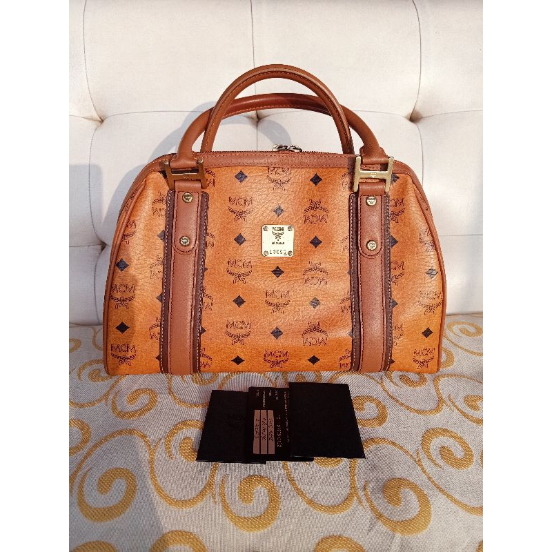 mcmแท้100% ทรงโดมสภาพ like new | Shopee Thailand