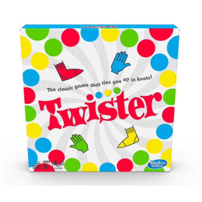 Classic Hasbro Twister Game With Two More Moves! Mat & Spinner! การันตี ...