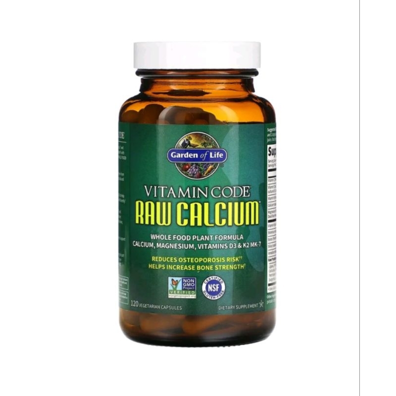 Vitamin Code RAW Calcium บรรจุแคปซูลมังสวิรัติ 120 แคปซูล(พรีออเดอร์ ...