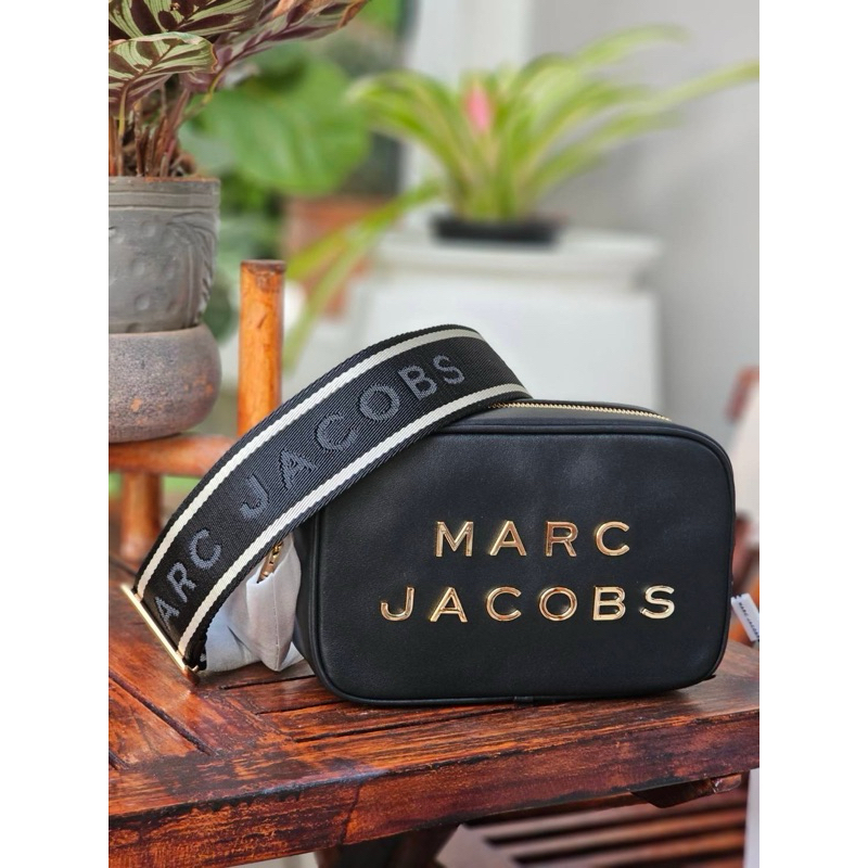 MJ The Flash Leather Crossbody Bag - Black | Shopee Thailand