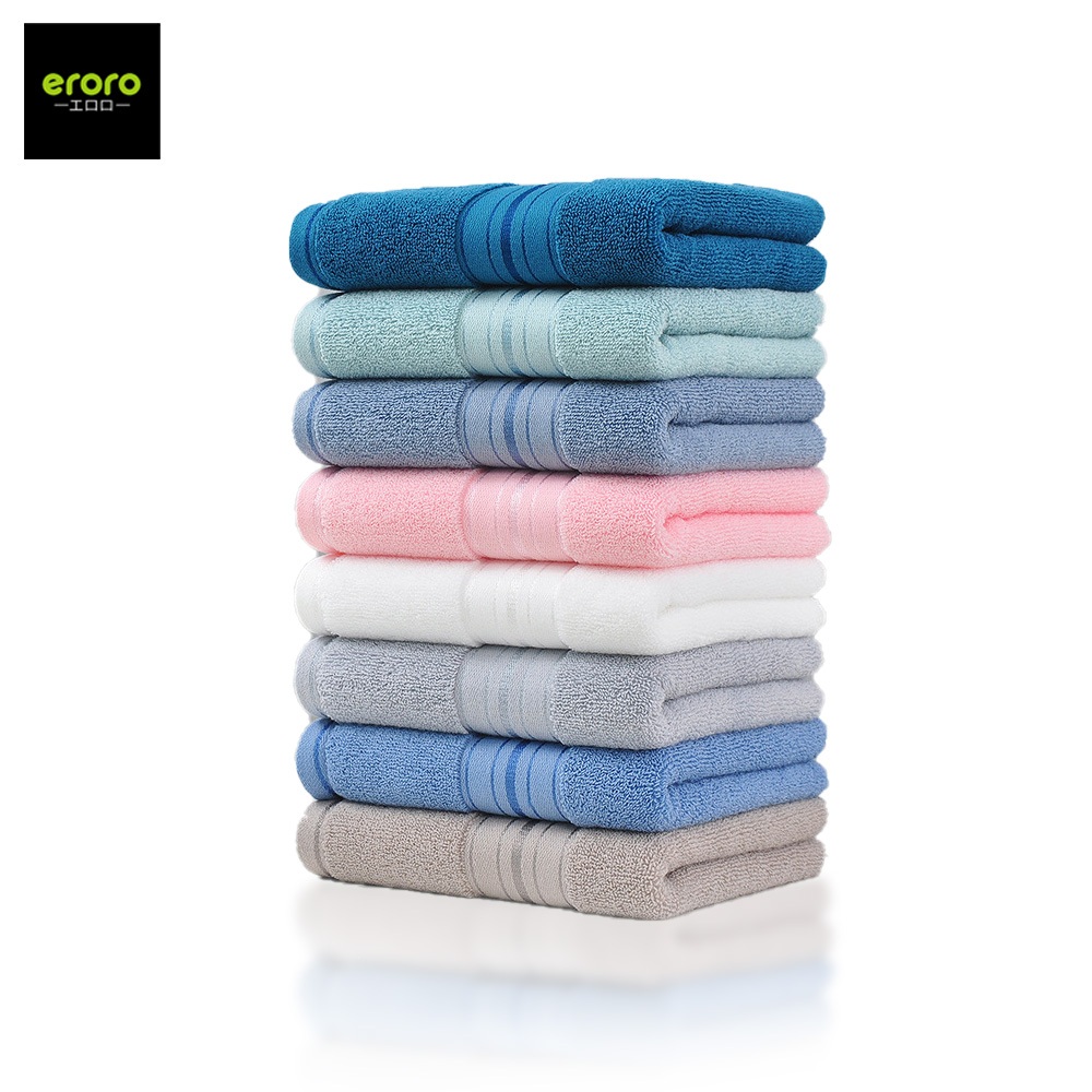 ERORO ผ้าเช็ดผม ดูดซับน้ำได้ดี 140กรัม ผ้าเช็ดตัว | Shopee Thailand