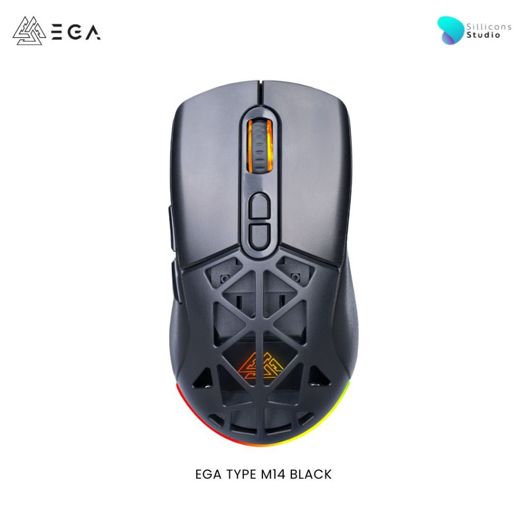เม้าส์เกมมิ่ง EGA Type M14 เม้าส์ไร้สาย รับประกัน 2ปี ไฟ RGB | Shopee ...