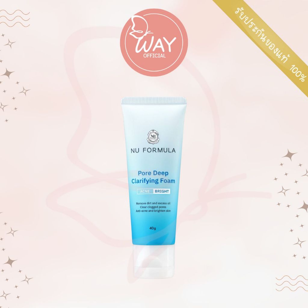 Nu Formula Pore Deep Clarifying Foam 150g นูฟอร์มูล่า พอร์ ดีพ แคลริฟายอิ้ง โฟม โฟมล้างหน้า 150g ...