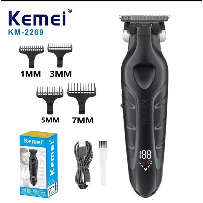 ปัตตาเลี่ยนไร้สายKemei KM-2269(ลับคม)โกนหนวด กันขอบ | Shopee Thailand