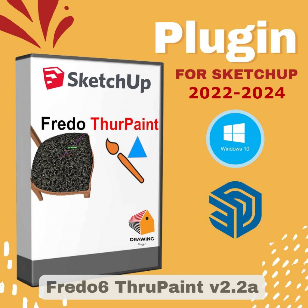 Fredo6 ThruPaint v2.2a ( ปลั๊กอินระบายสีขั้นสูง ) for SKP 2022-2024 ...