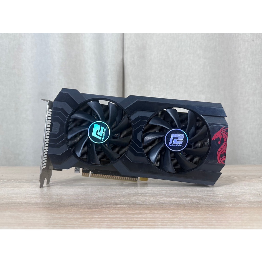 การ์ดจอ (graphic card) Powercolor RX570 4GB DDR5 red dragon (ต่อไฟเพิ่ม ...