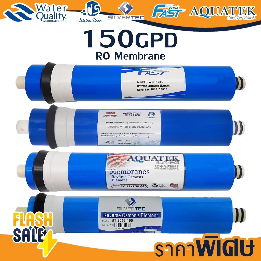 ไส้กรองน้ำ ไส้กรองเมมเบรน RO เมมเบรน Membrane 150 GPD เครื่องกรองน้ำ FastPure ตู้น้ำหยอดเหรียญ ...