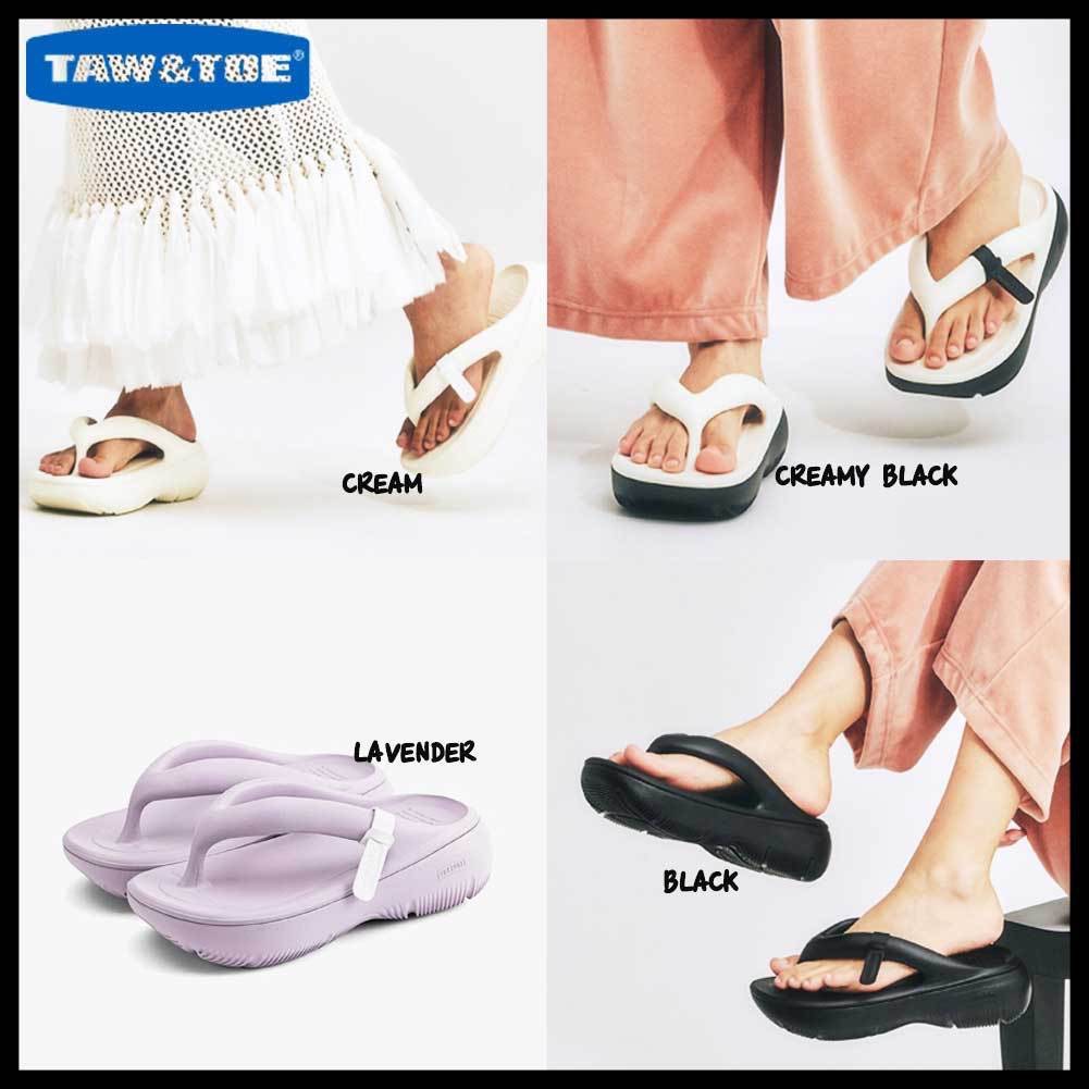 🇰🇷New 2024 Taw&Toe ZEROVITY PLUMPY / x Low Classic Platform Flip Flop Silver/Pink/Cream//Black ...