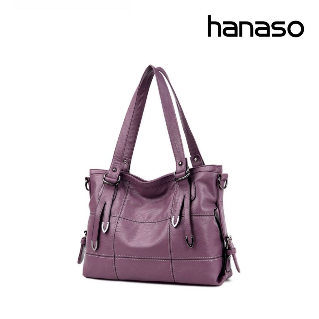 Hanaso กระเป๋าถือ กระเป๋าสะพายข้าง กระเป๋าแฟชั่น Crossbody bag สะพายได้ 2 แบบ กันน้ำ กว้าง 38 ...