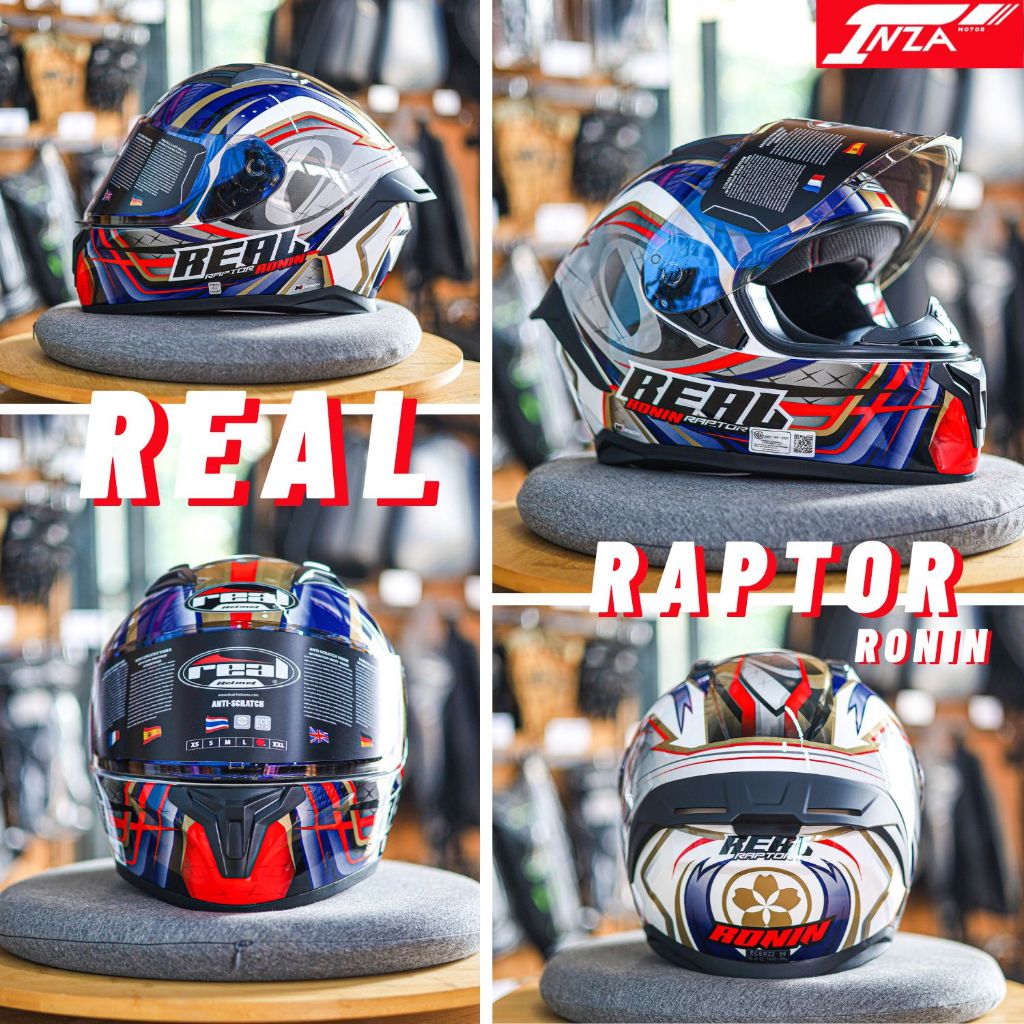 REAL HELMETS รุ่น RAPTOR DEVIL หมวกกันน็อคเต็มใบ (พร้อมจัดส่ง ถูกใจส่งไวคนรีบใช้) | Shopee Thailand