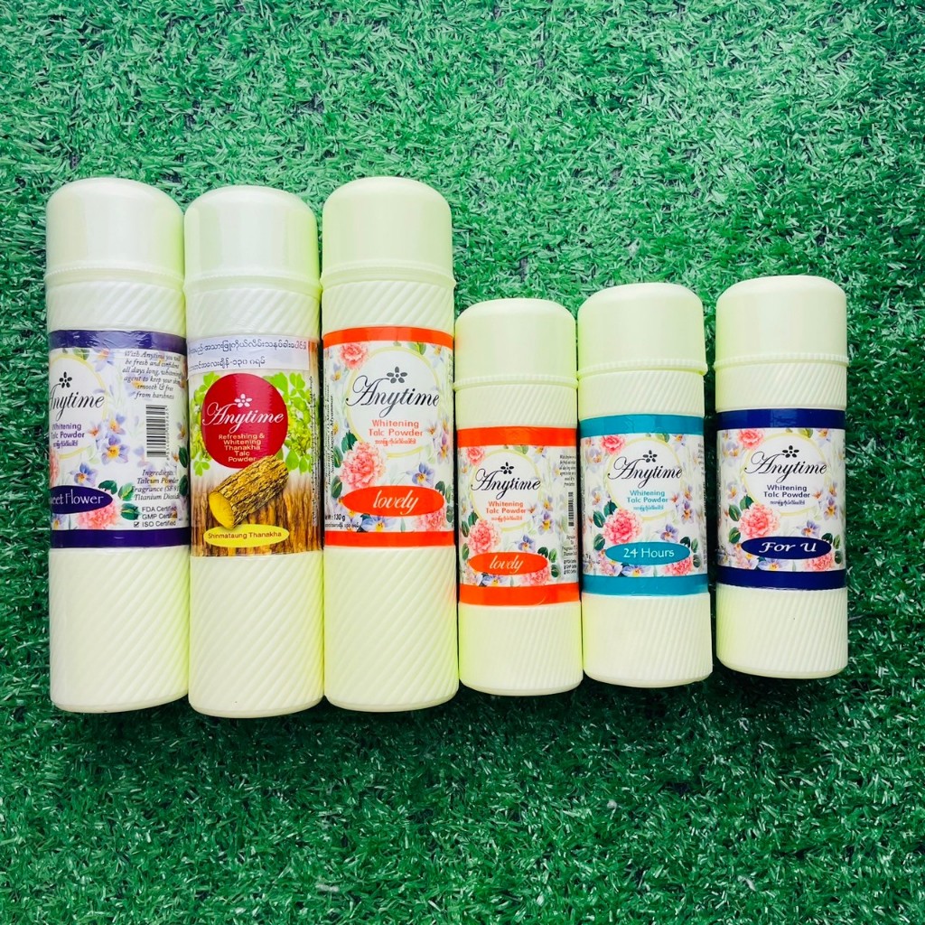 แป้งฝุ่น แป้งหอม anytime whitening powder | Shopee Thailand