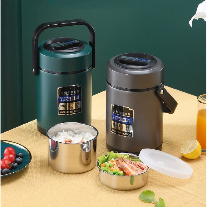 กระติกใส่ข้าว ใส่อาหาร ขนาดความจุ 1.6L 1.9L 2.6L เก็บความร้อน สินค้าพร้อมส่ง | Shopee Thailand