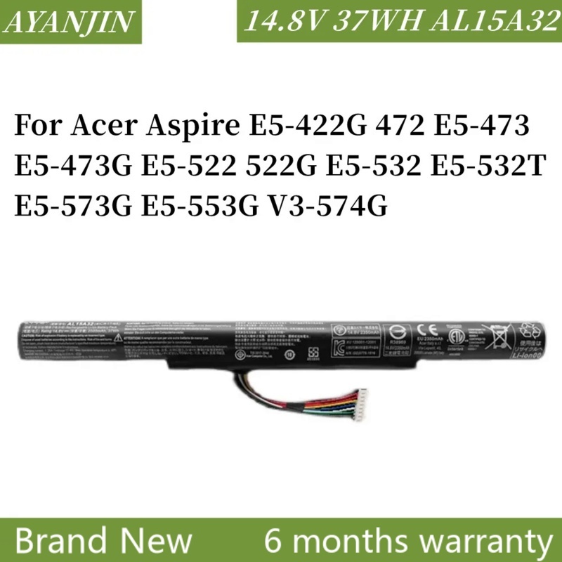 AL15A32 Laptop Battery For Acer Aspire E5-422G 472 E5-473 E5-473G E5 ...
